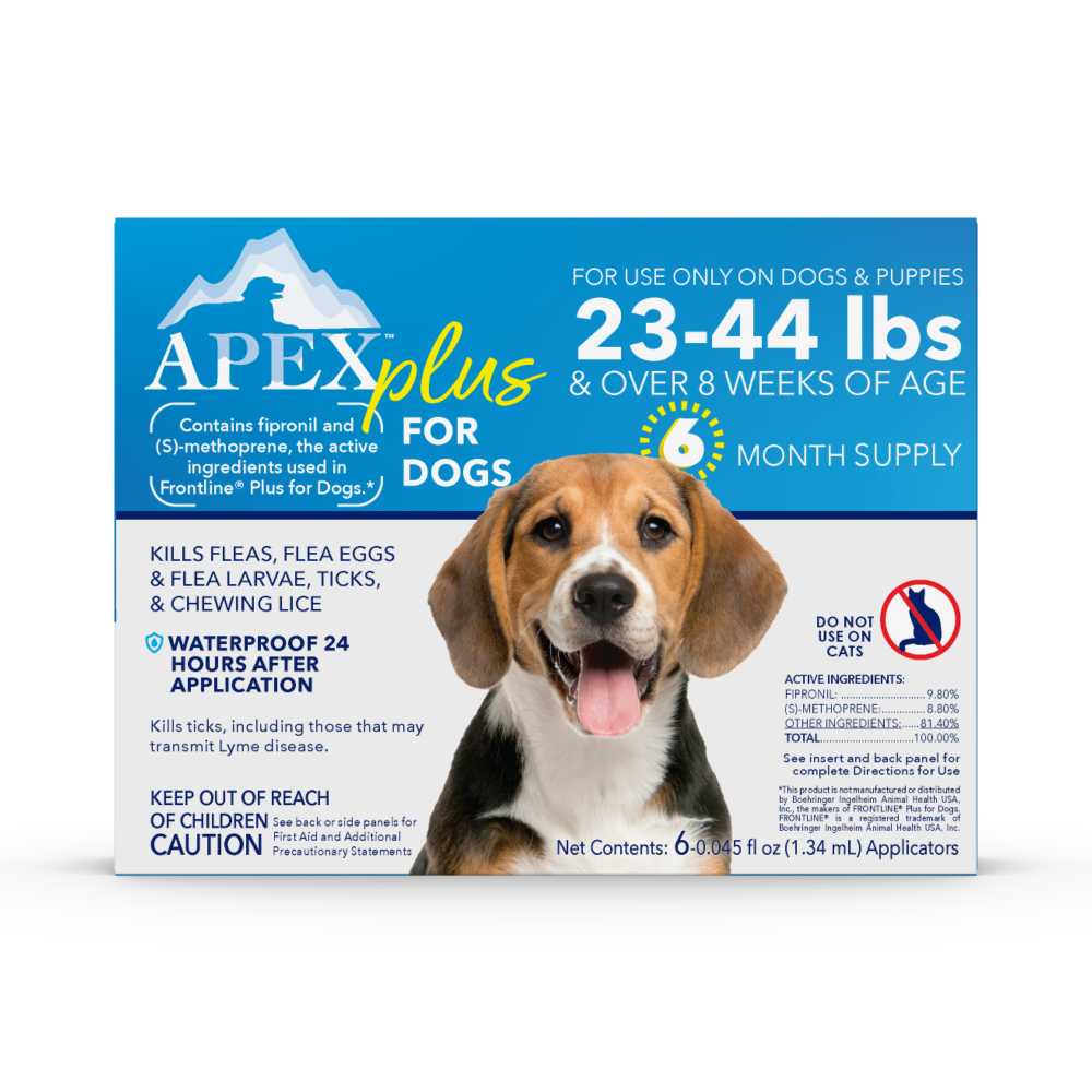 Apex™ Plus for Dogs 23-44 lbs (6 Count) – Apex Animal Health